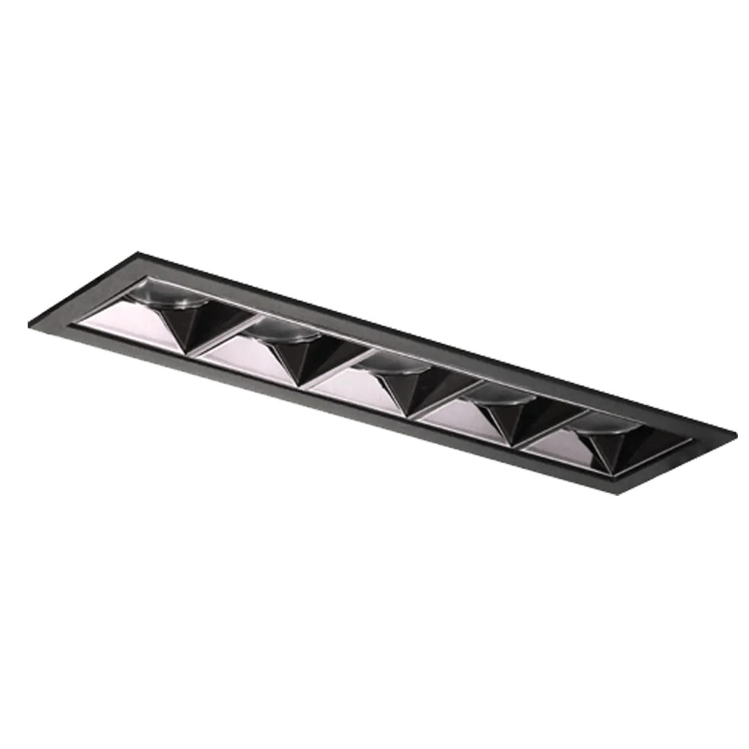 Evo LED Recessed Linear Downlight 1x5 – Linear Lights